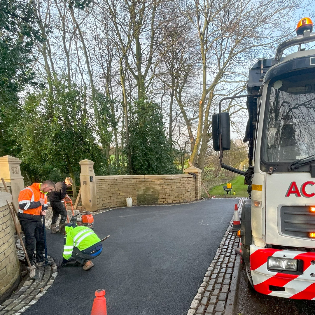 Tarmac Driveway with Block Paved Borders - AC Groundworks