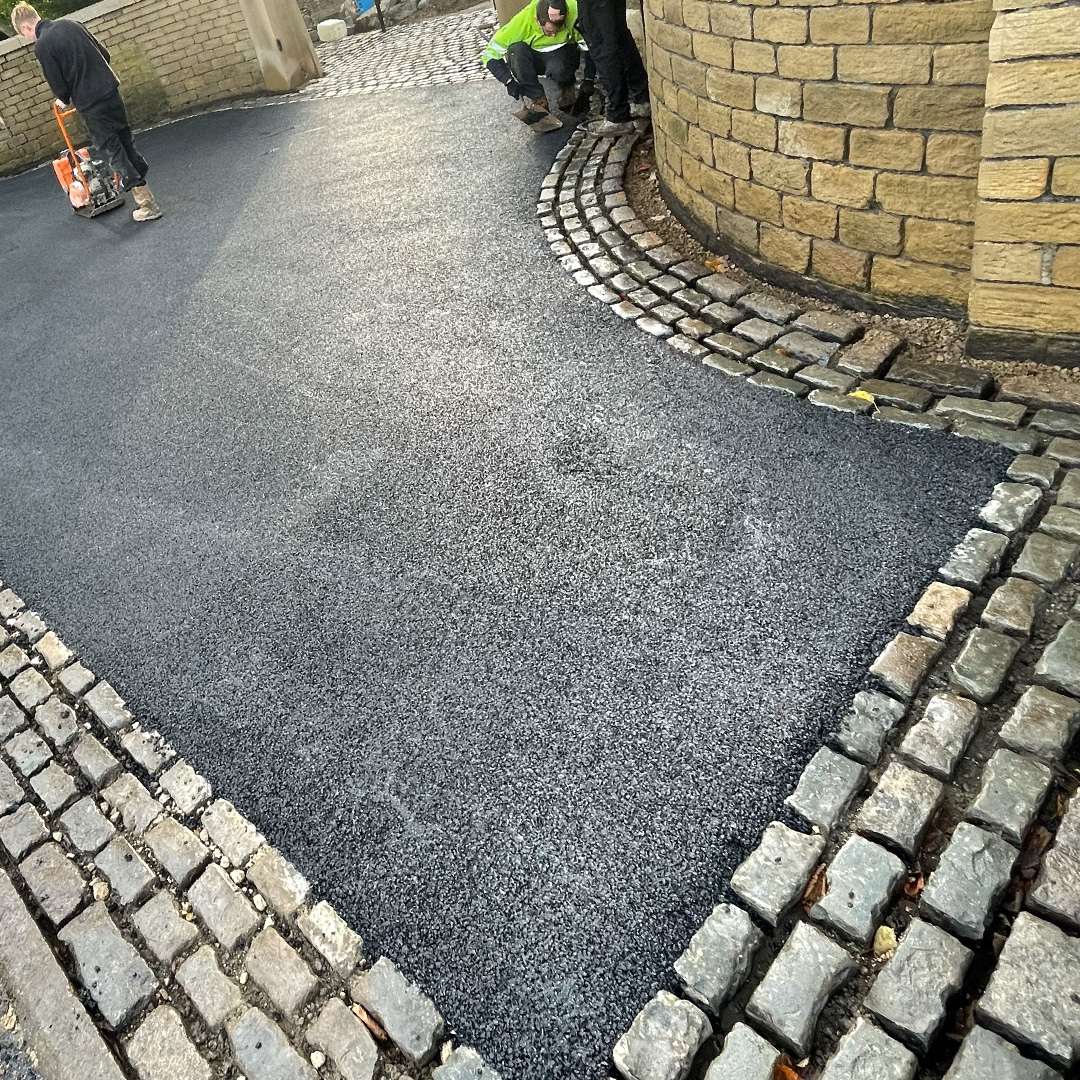 Tarmac Driveway with Block Paved Borders - AC Groundworks